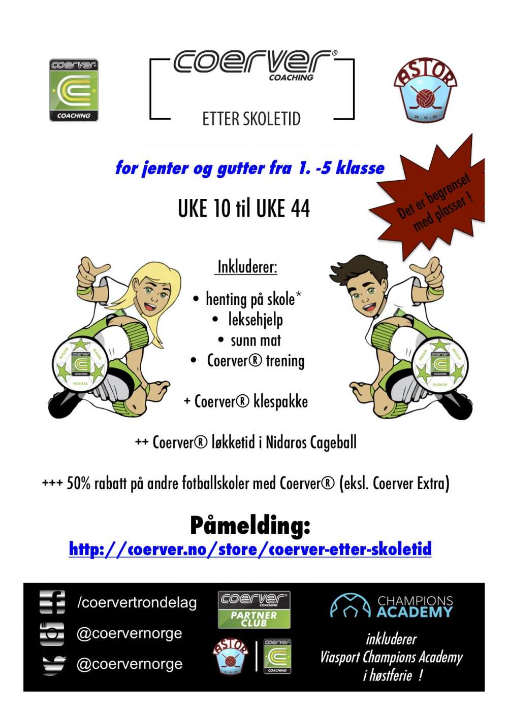 Utdanning & Fotballskole | Coerver Norge